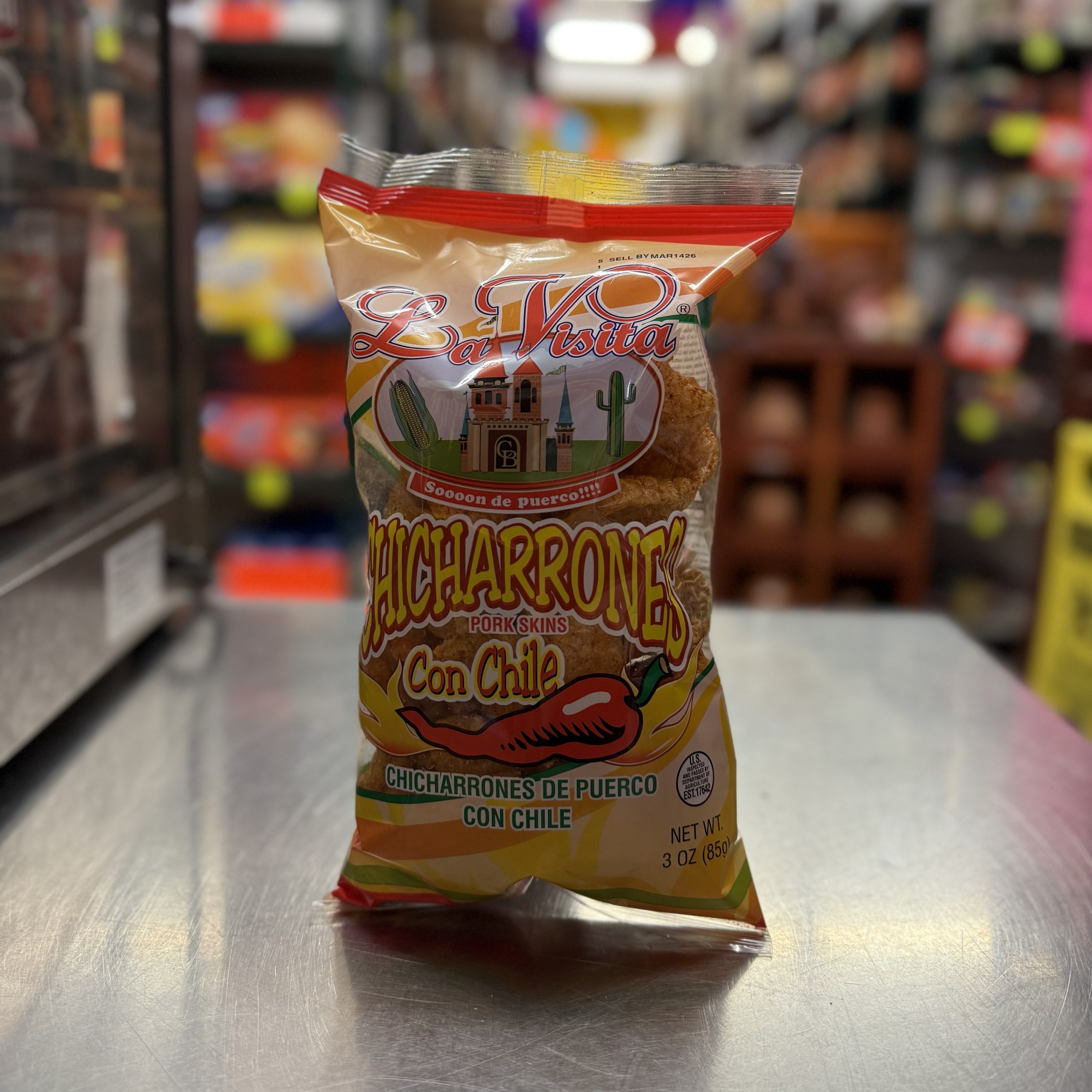 Chicharrón con chile – Epicerie Mexicaine